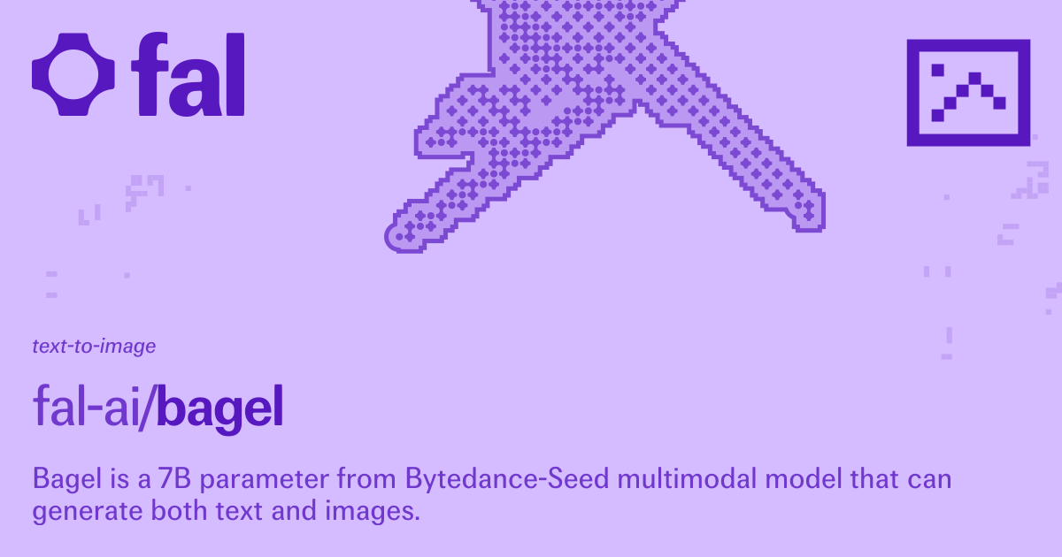 Bagel (Text to Image) API on fal