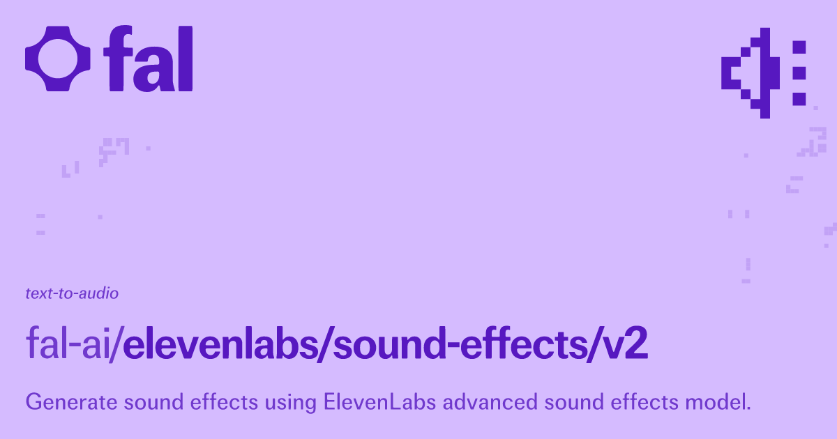 Elevenlabs | Text to Audio | fal.ai