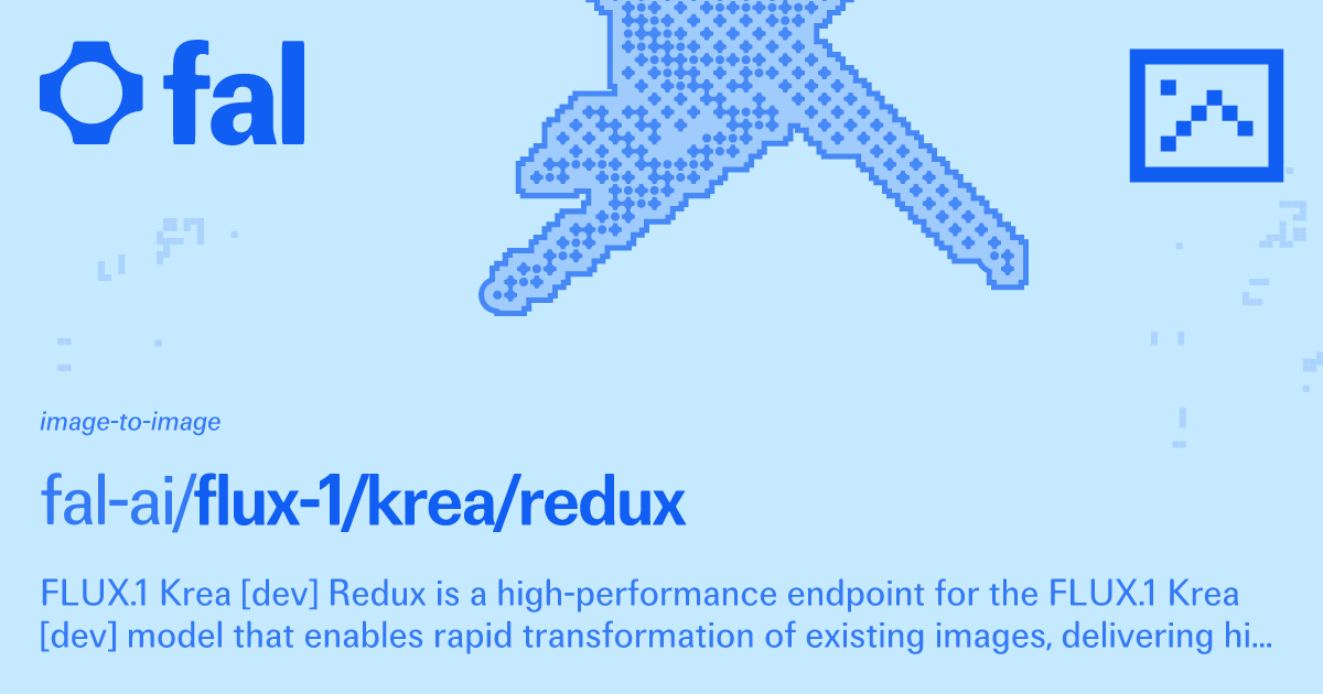 FLUX.1 Krea [dev] Redux | Image to Image | fal.ai