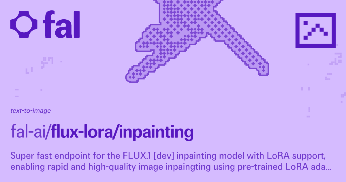 FLUX.1 [dev] Inpainting with LoRAs | Text to Image | fal.ai