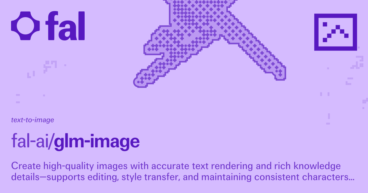 Glm Image | Text to Image | fal.ai