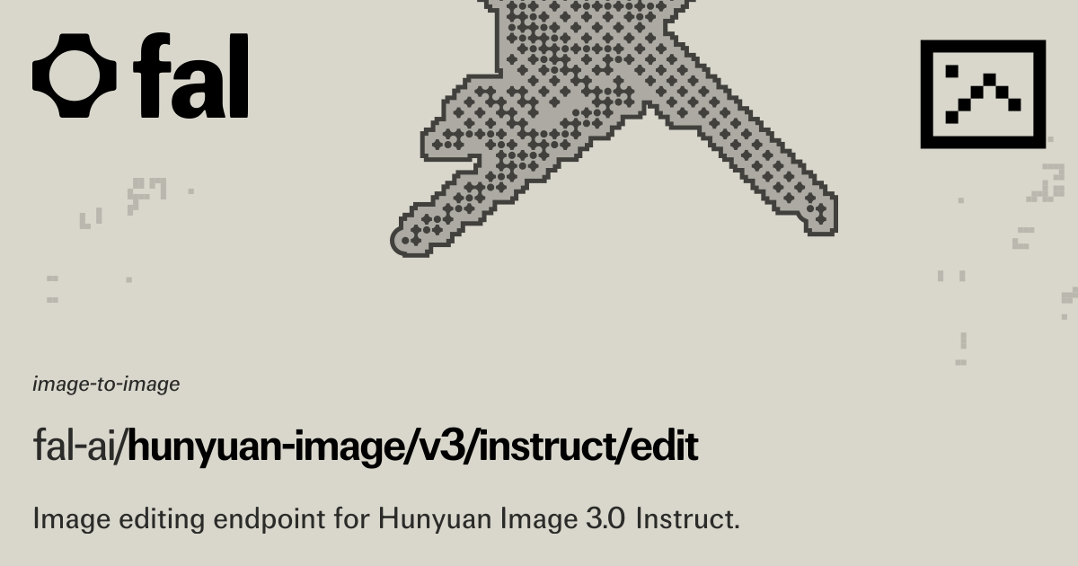 Hunyuan Image | Image to Image | fal.ai