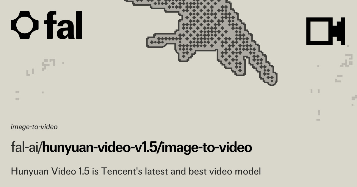 Hunyuan Video V1.5 | Image to Video | fal.ai