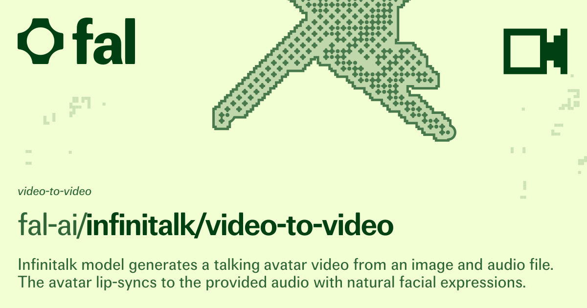 Infinitalk | Video to Video | fal.ai