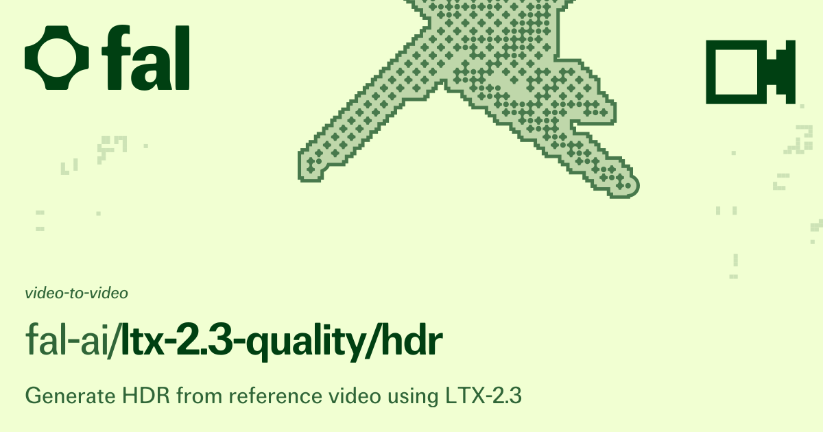 Ltx 2.3 Quality (Video to Video) API on fal