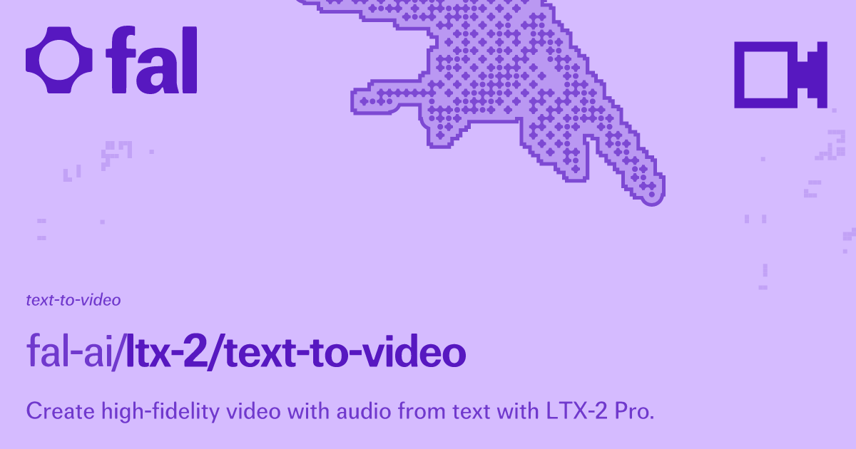 LTX Video 2.0 Pro: Premium Text-to-Video AI Generator | fal