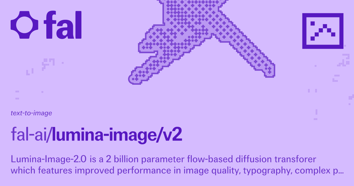Lumina Image 2 | Text to Image | fal.ai