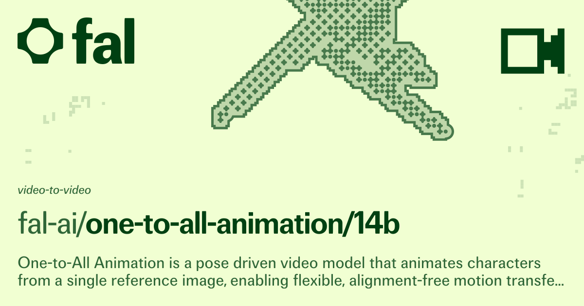 One To All Animation (Video to Video) API on fal