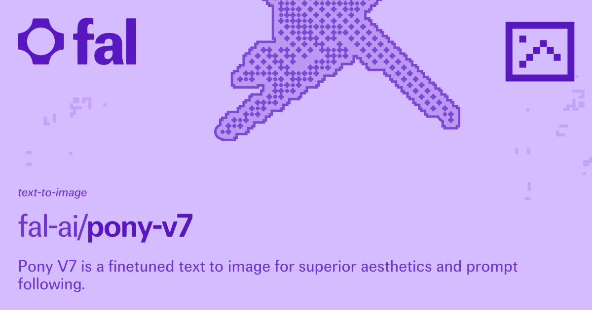 Pony V7 (Text to Image) API on fal
