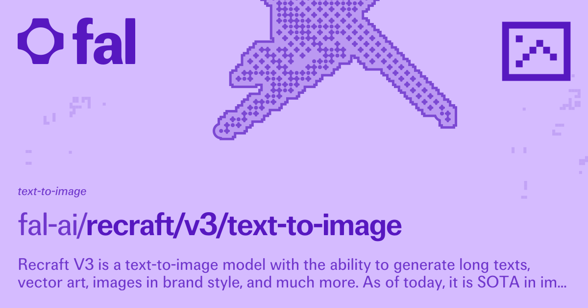 Recraft V3 | Text to Image | fal.ai