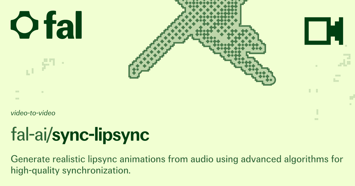 sync.so -- lipsync 1.9.0-beta | Video to Video | fal.ai