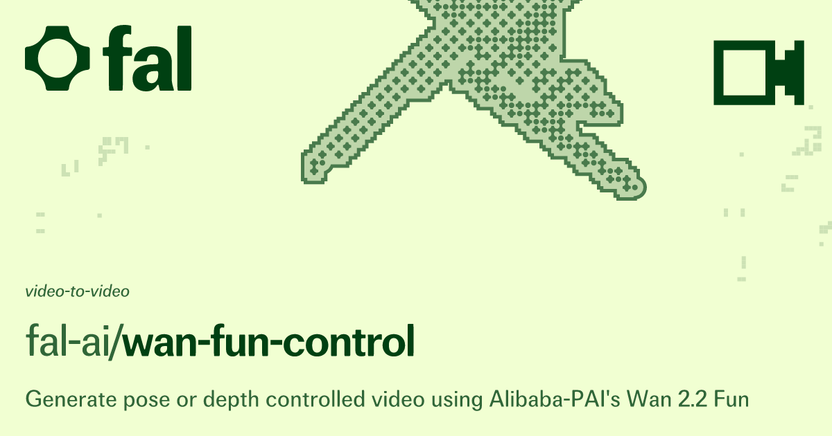 Wan 2.2 Fun Control | Video to Video | fal.ai
