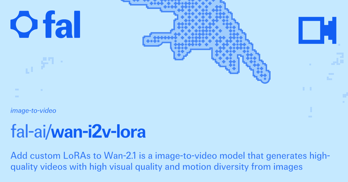 Wan-2.1 Image-to-Video with LoRAs | Image to Video | fal.ai