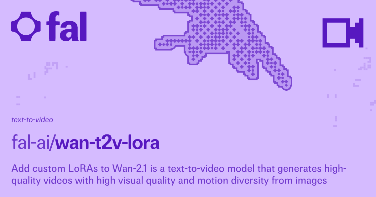 Wan-2.1 Text-to-Video with LoRAs | Text to Video | fal.ai