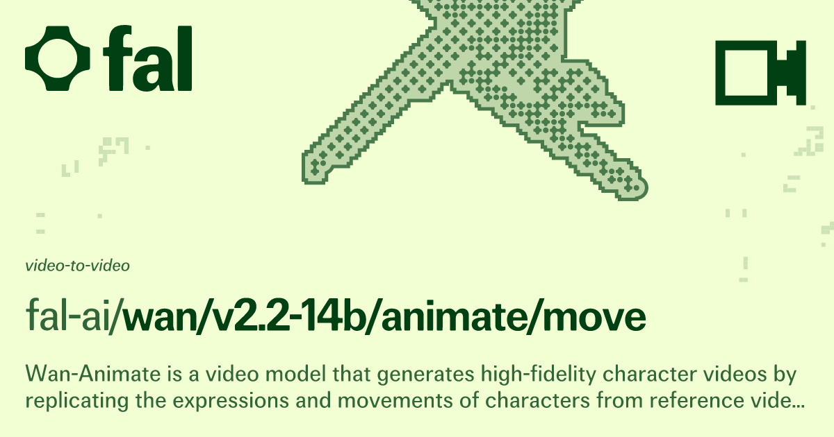Wan-2.2 Animate Move | Video to Video | fal.ai