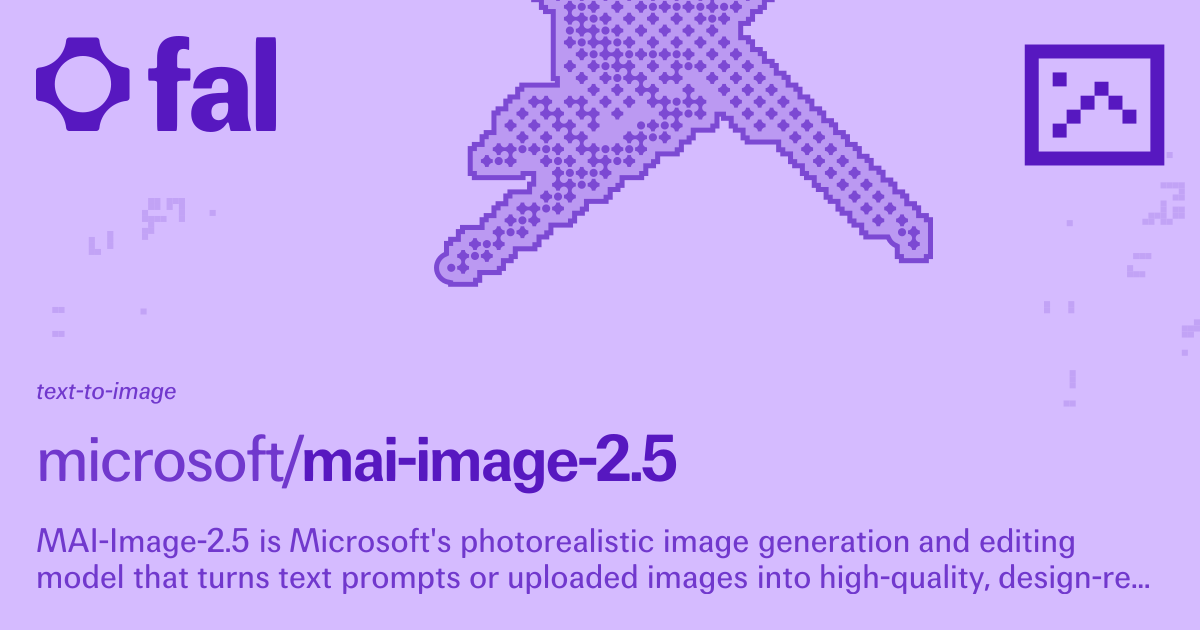 Mai Image 2.5 Text to Image API Docs | fal
