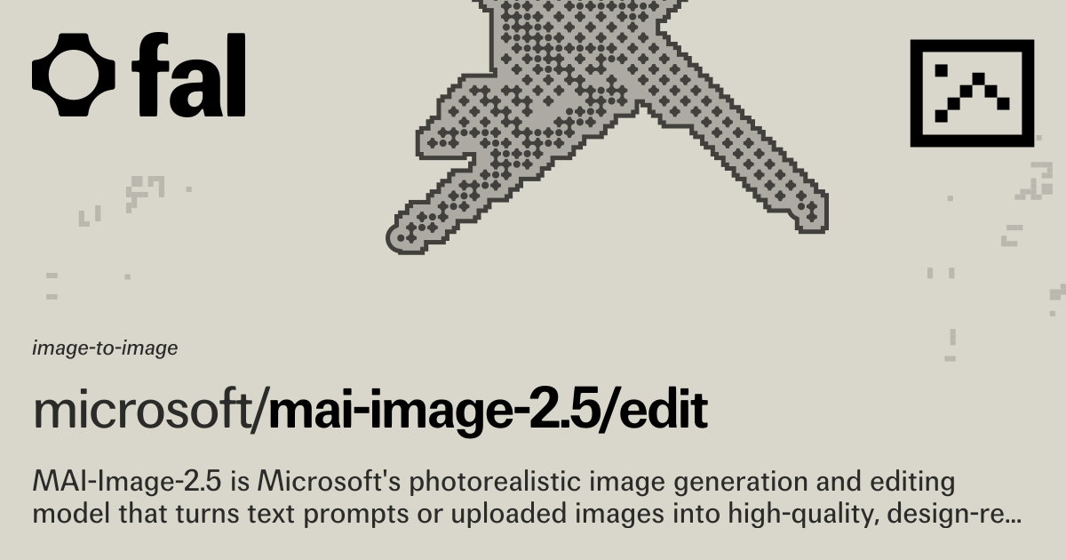 Mai Image 2.5 (Image to Image) API on fal