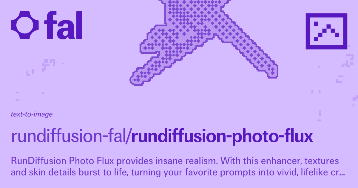 Rundiffusion Photo Flux | Text to Image | fal.ai