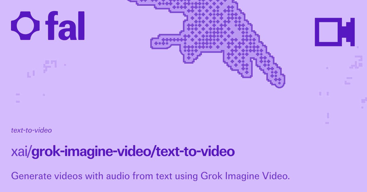 Grok Imagine Video Text To Video Fal Ai